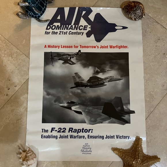 Wall Decor | Vintage Air Force History Museums Program Poster | Poshmark